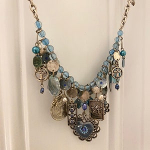 Vintage Cookie Lee Necklace With Beautiful Metal Charms. - Etsy