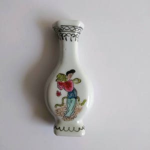 Miniature Porcelain Vases, Lot of Three Mini Curio Cabinet Collection ...