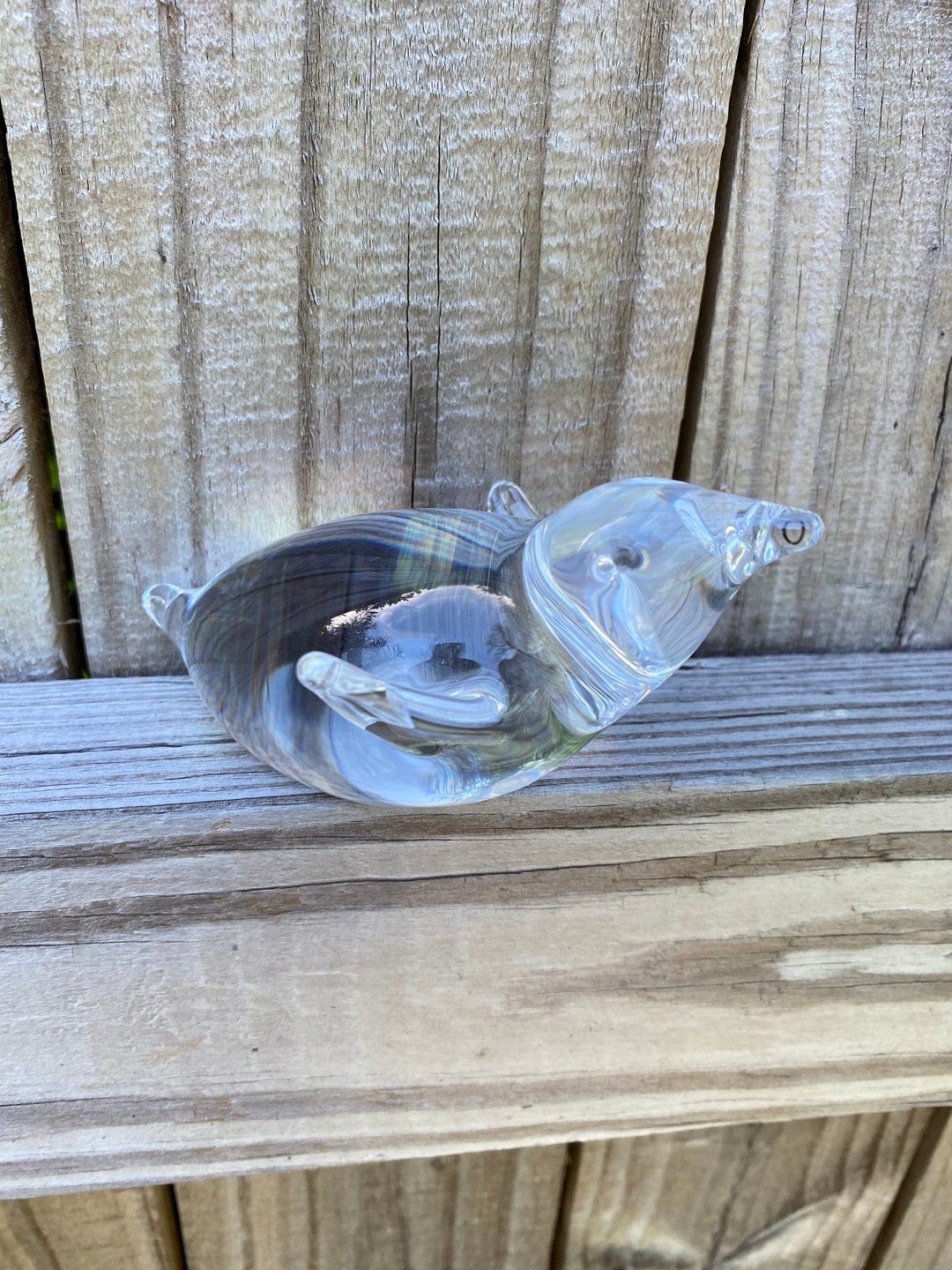 Signed STEUBEN Crystal Seal Collectible Figurine. - Etsy