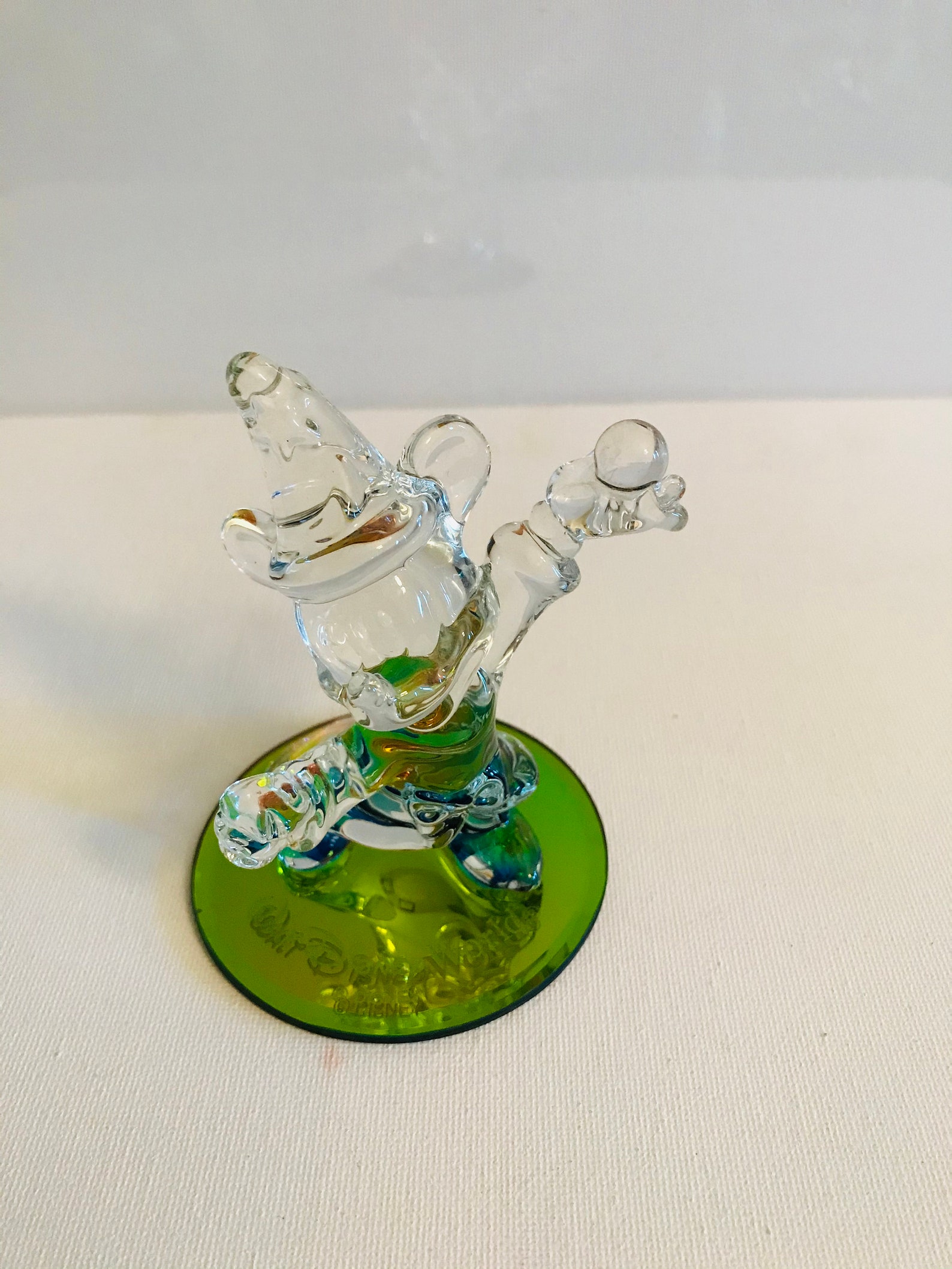 Vintage Mickey Mouse Wizard Glass Collectible Figurine. - Etsy