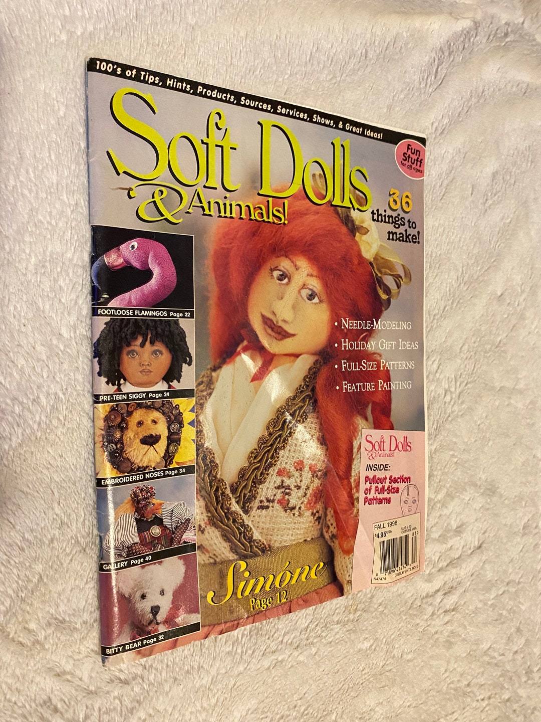 Vintage Soft Dolls and Animals Magazine, 1998. - Etsy