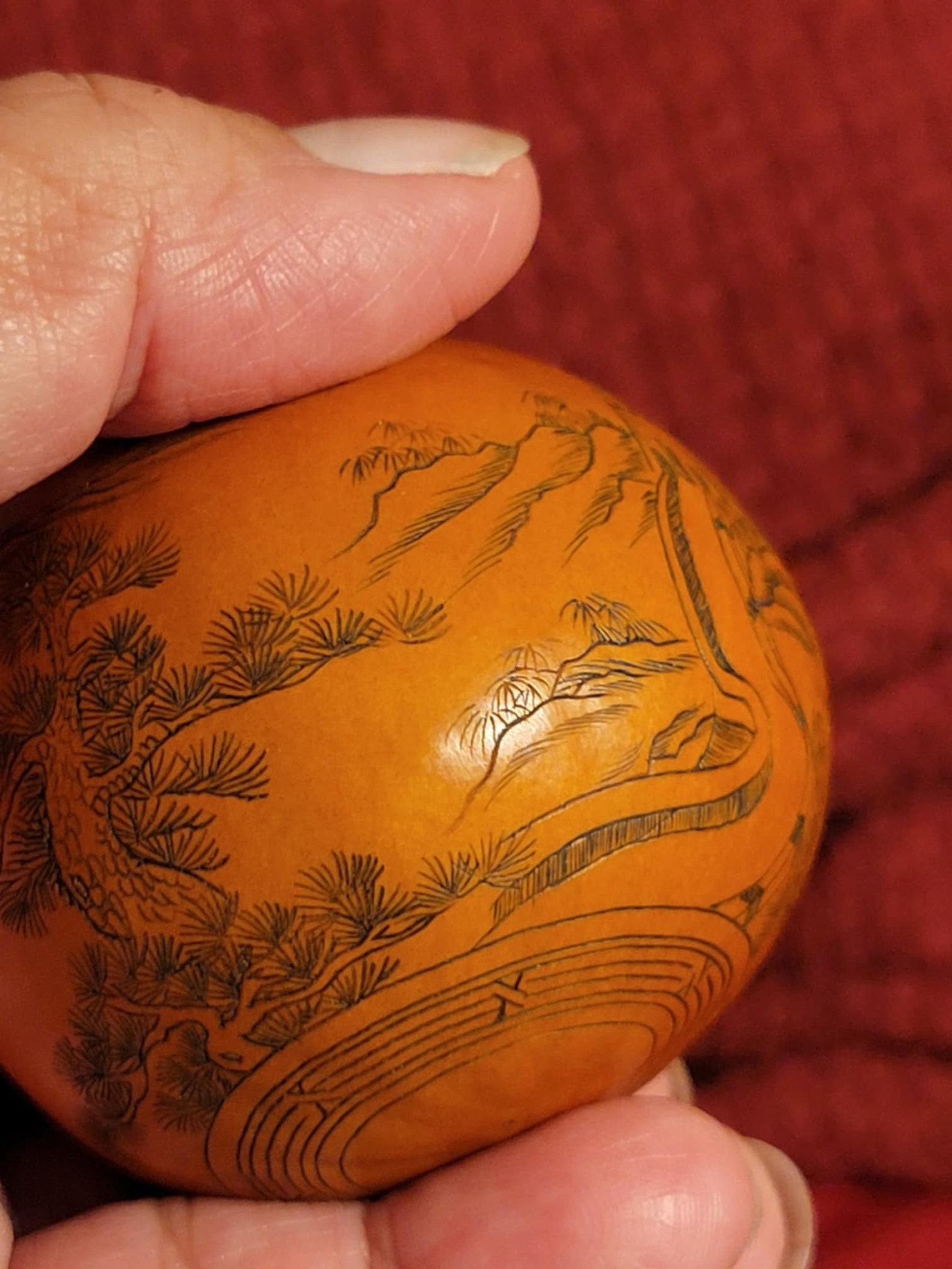 Chinese Gourd Art Folk Art Chinese Wall Gourd - Etsy
