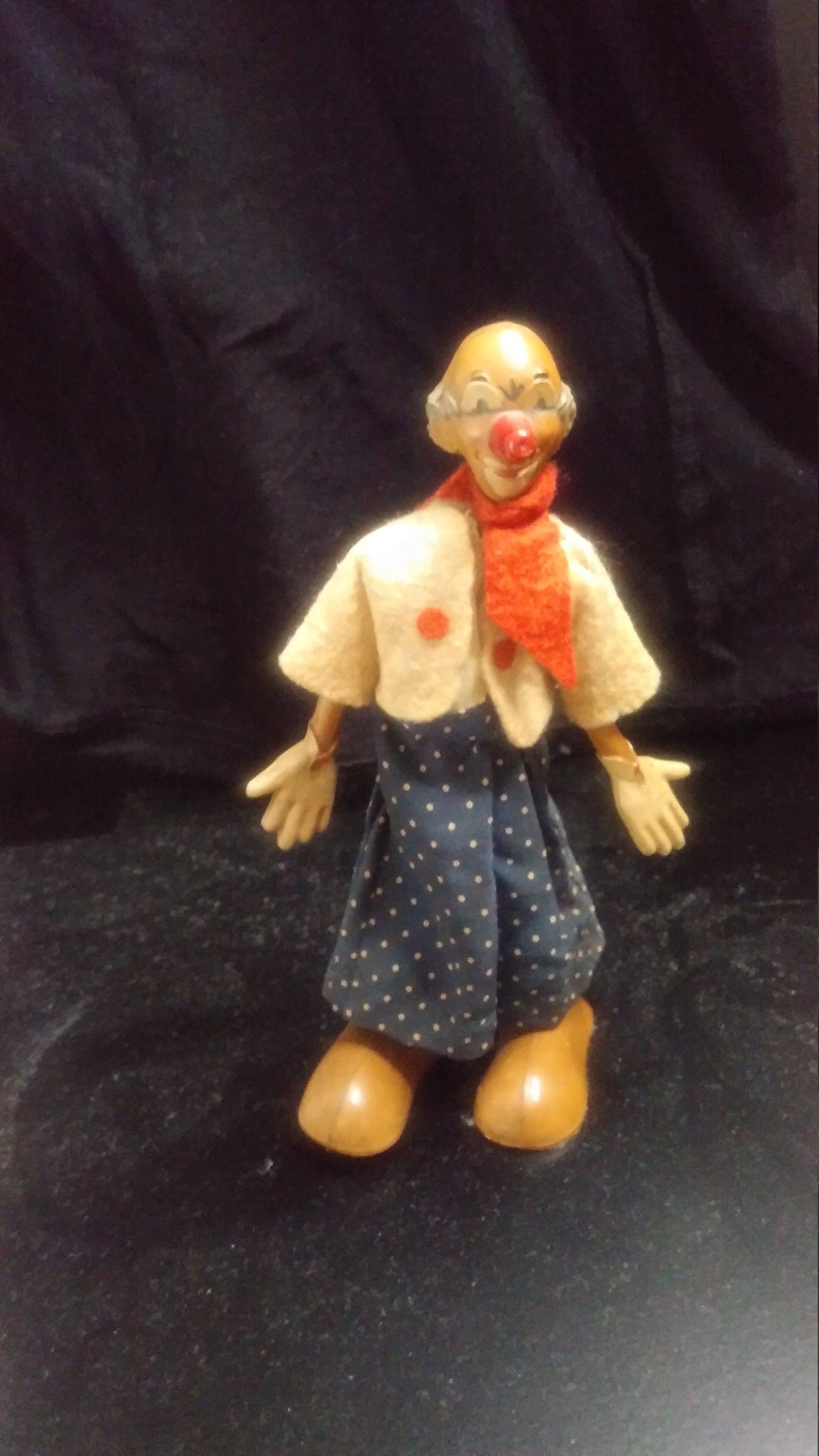 Vintage 1940s Germany Bendy Rubber Clown Figurine 6 Tall | Etsy