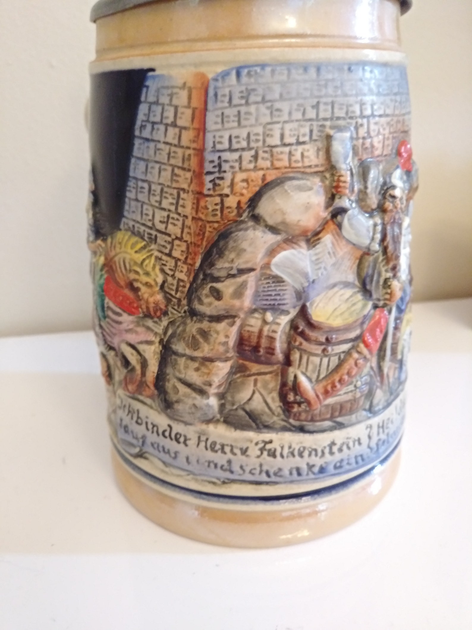 Vintage Western German Ceramic Beer Stein. - Etsy