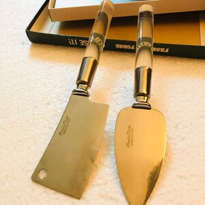 Vintage Stainless Steel and Lucite Frontier Forge cheese It Cheese ...