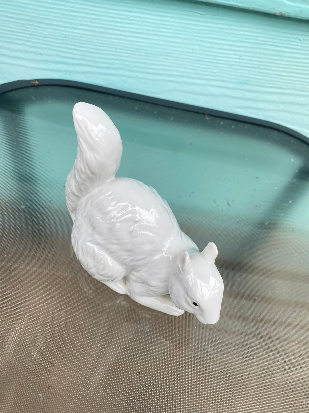 The Toscany White Ceramic Squirrel Figurine, Japan. - Etsy