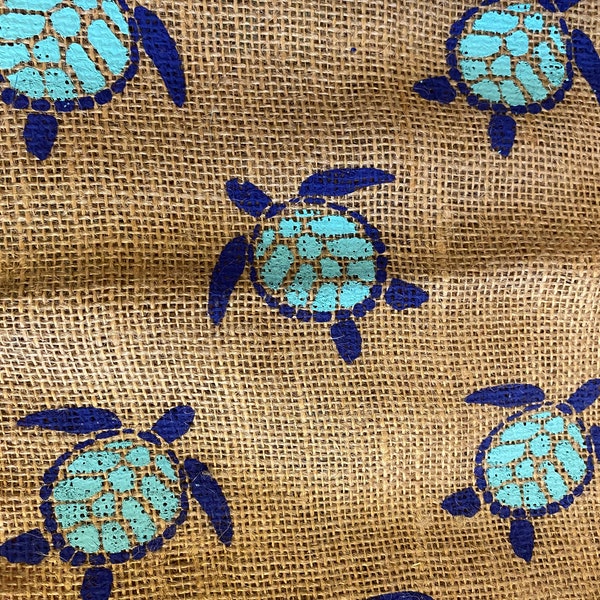 Printed Burlap Fabric - Etsy