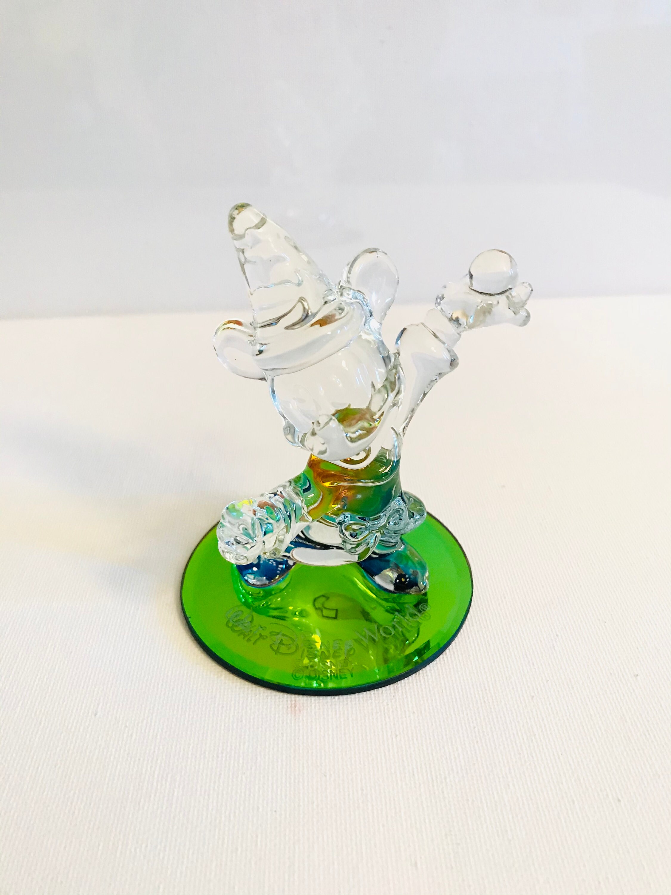 Vintage Mickey Mouse Wizard Glass Collectible Figurine. - Etsy