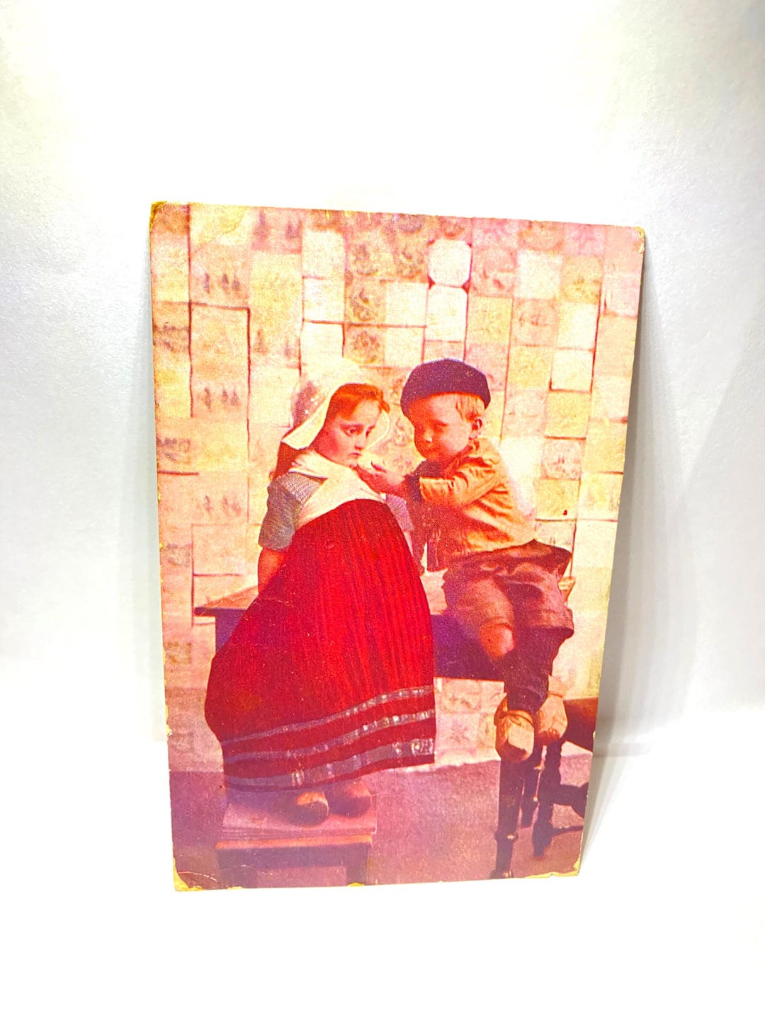 Vintage Used Postcard Boy and Girl Postcard, 1910. - Etsy