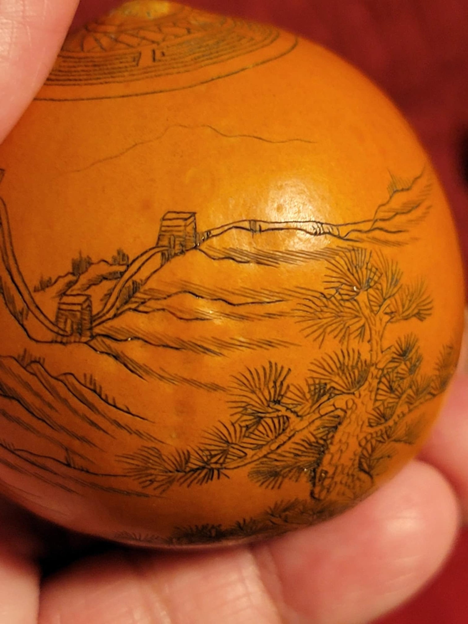 Vintage Chinese Gourd Hand Carved Folk Art Wall Gourd - Etsy
