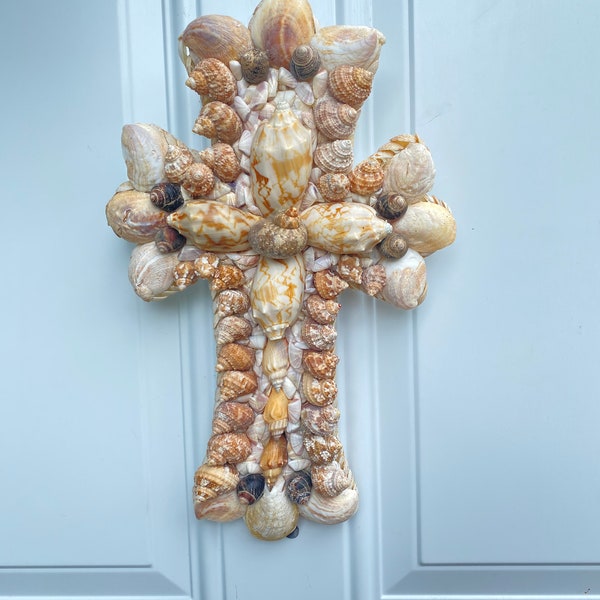 Sea Shell Cross - Etsy