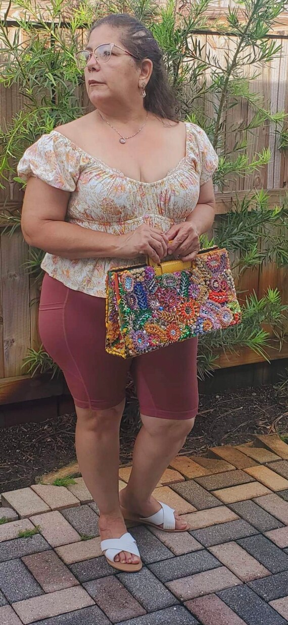 LAURA LEE'S DESIGNS Multi-Colored Sequin Handbag With… - Gem