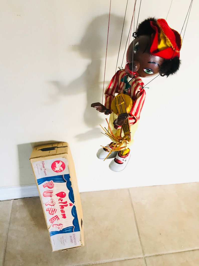 RARE Pelham Wood Puppet Marionette With Banjo Collectible - Etsy