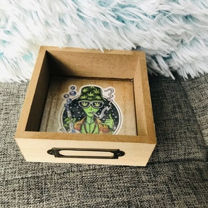 Wooden Extraterrestrial Alien Trinket Dish, Key Holder, Jewelry Holder ...