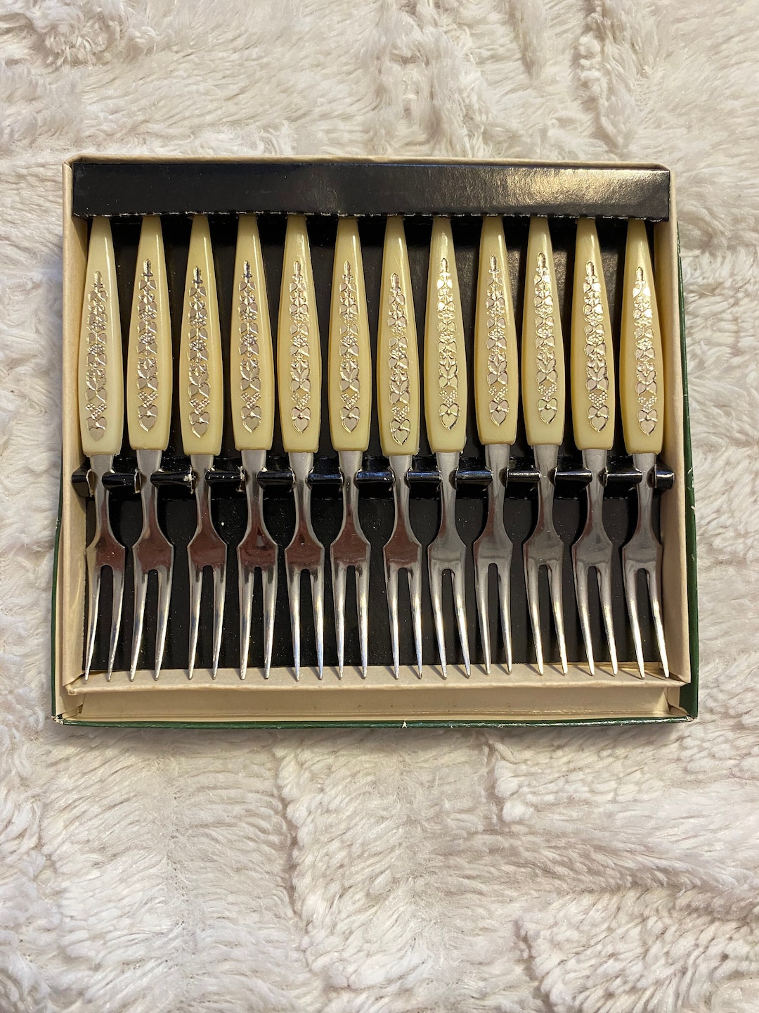 Appetizer Forks Set of 12 Fruit Forks Hors D'oeuvre Utensils, Cheese ...