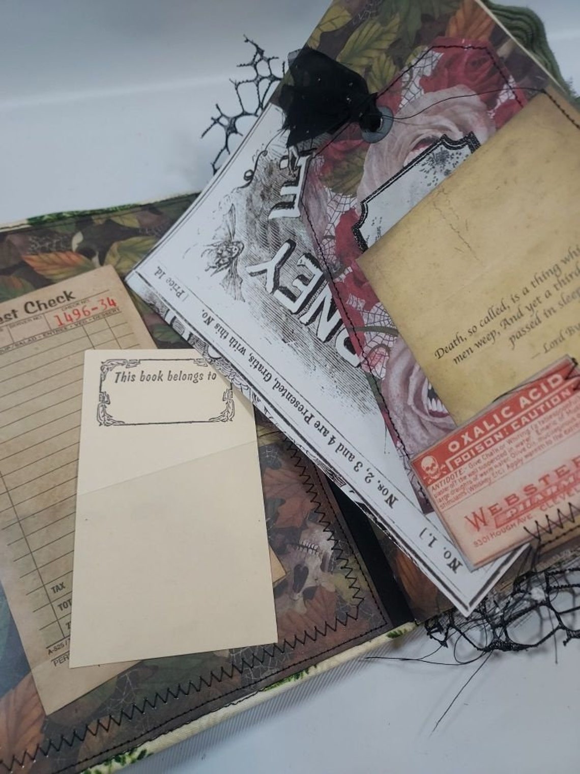 Vampire Halloween Journal / Junk Journal / Art Journal / Diary ...