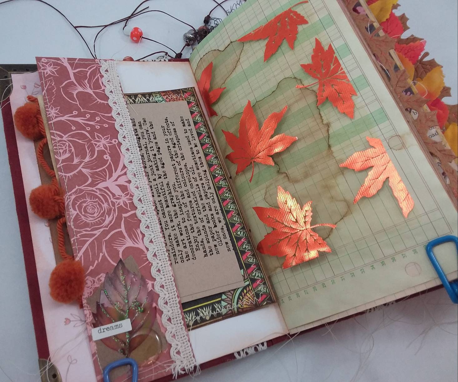 Fall into Autumn Journal / Junk Journal / Art Journal / Diary | Etsy