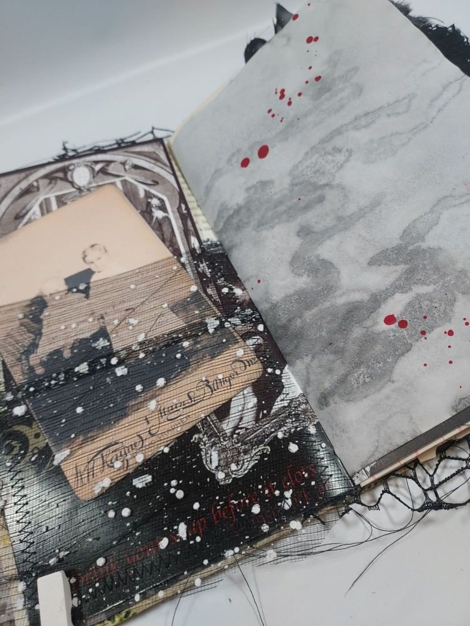 Vampire Halloween Journal / Junk Journal / Art Journal / Diary ...