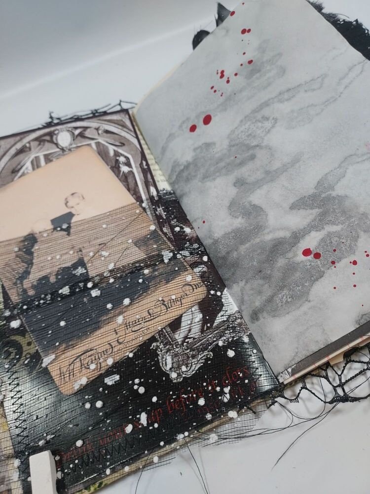 Vampire Halloween Journal / Junk Journal / Art Journal / Diary ...