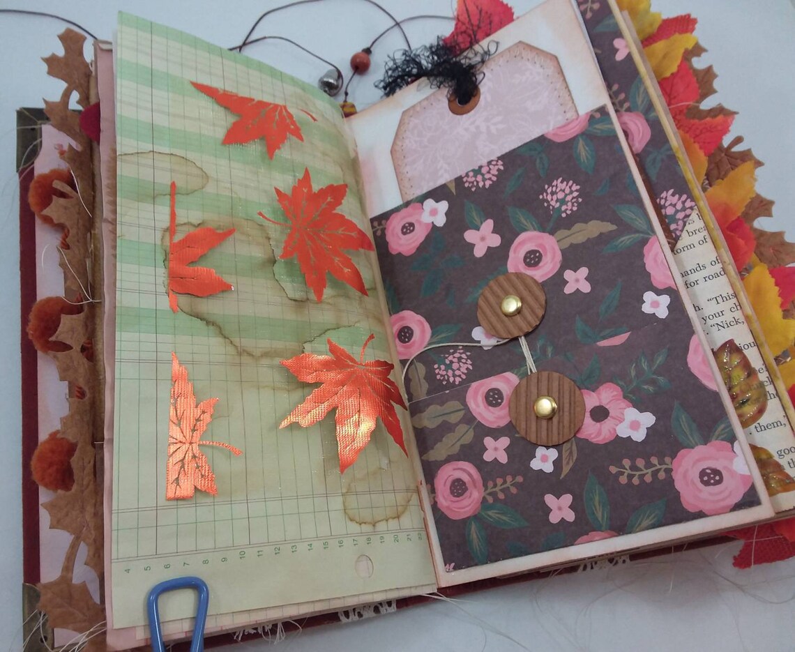 Fall into Autumn Journal / Junk Journal / Art Journal / Diary | Etsy
