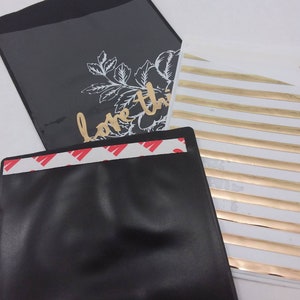 Set of 3 Self Adhesive Library Pockets / Junk Journal Envelope ...