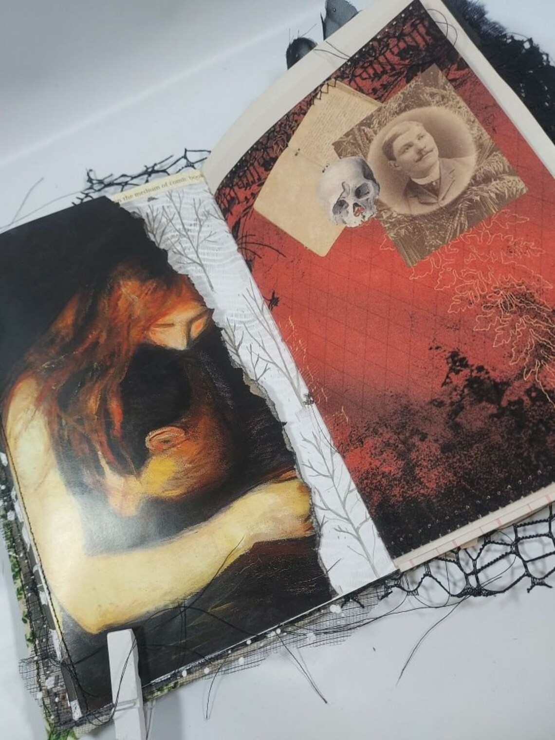 Vampire Halloween Journal / Junk Journal / Art Journal / Diary ...