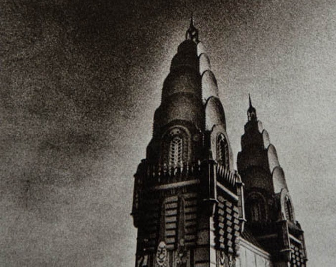 Max Pam Towers, 1977 Photogravure - Etsy