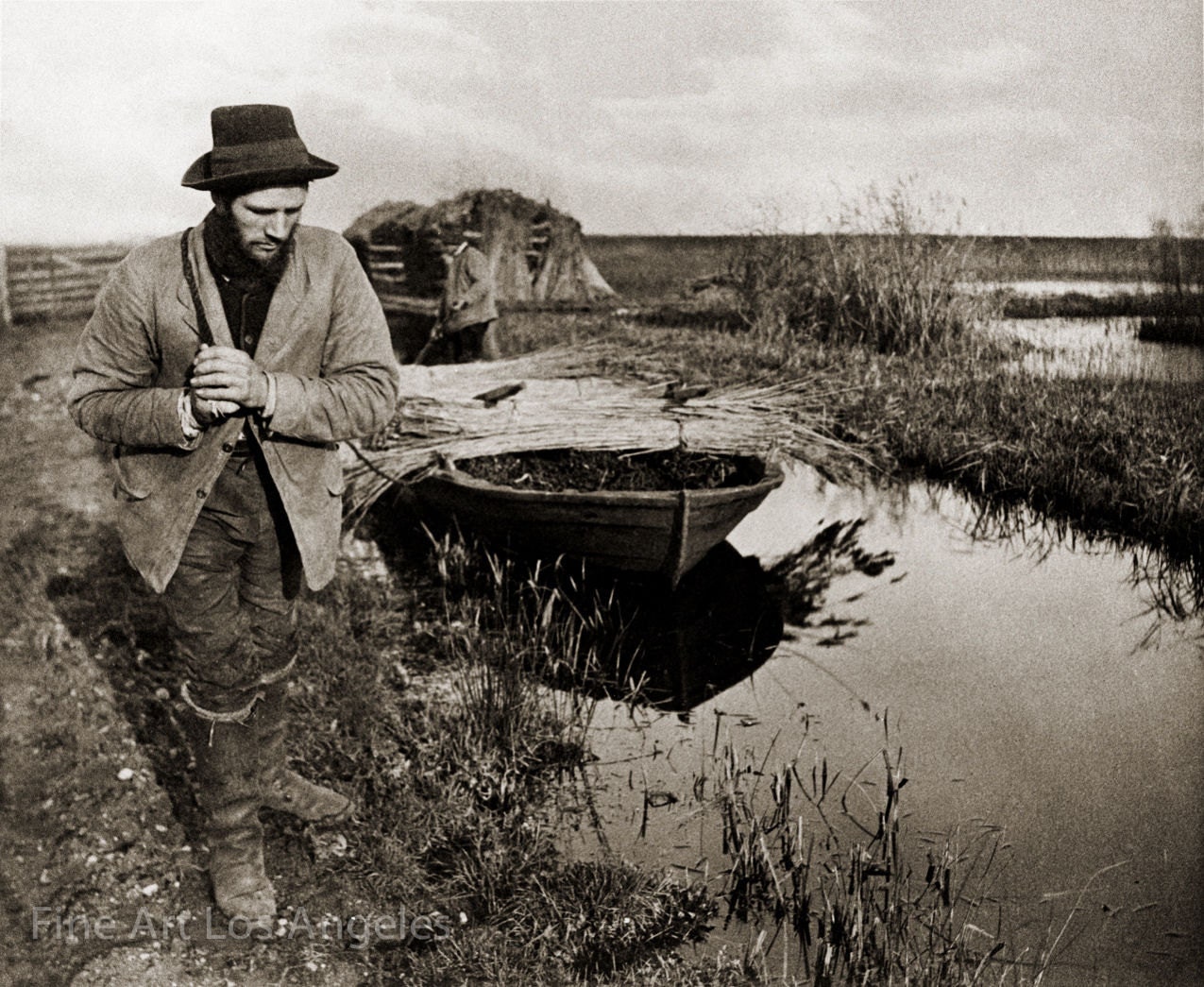 Peter Henry Emerson Photo towing the Reed 1885 - Etsy