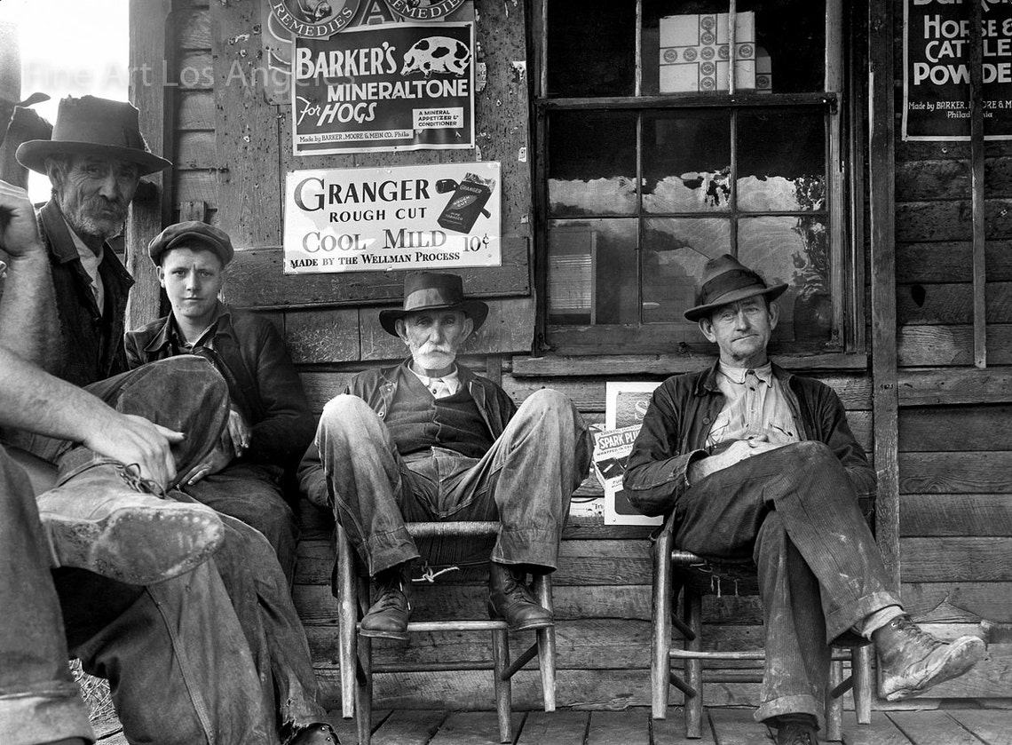 Arthur Rothstein Photo inhabitants in Front of the Post | Etsy