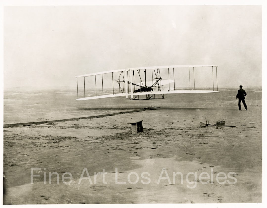 Photo of the Wright Brothers First Flight, Kitty Hawk, 1903 - Etsy