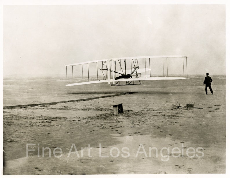 Photo of the Wright Brothers First Flight, Kitty Hawk, 1903 - Etsy