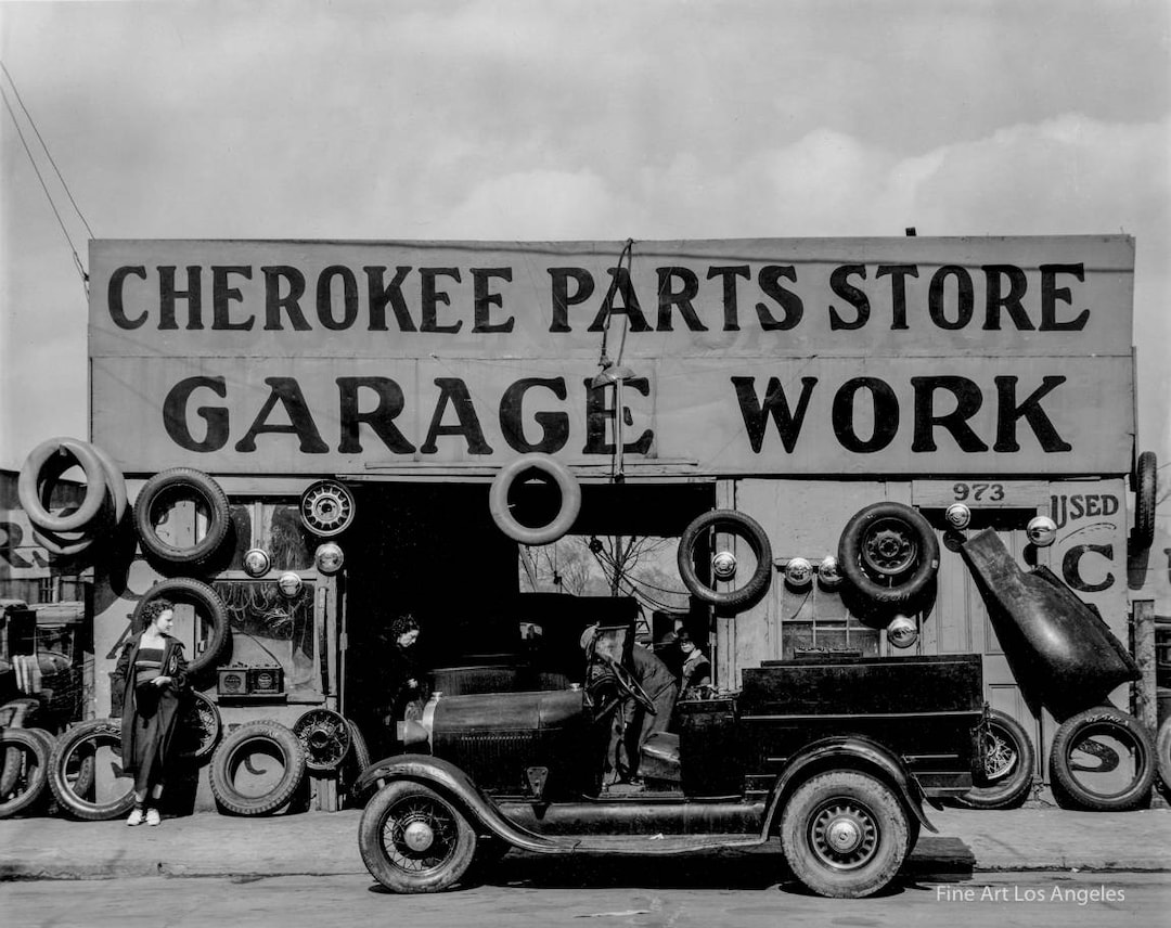 Walker Evans Photo, "garage, Atlanta, Georgia" 1936 | Fine Art Print ...