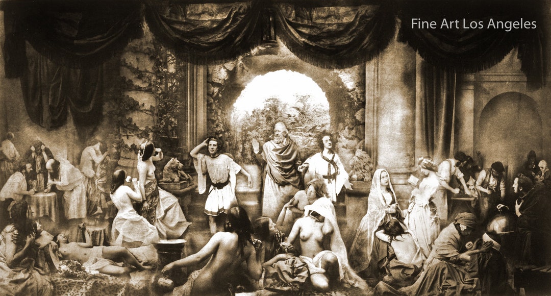 Oscar Rejlander Photo Montage, the Two Ways of Life 1857 - Etsy