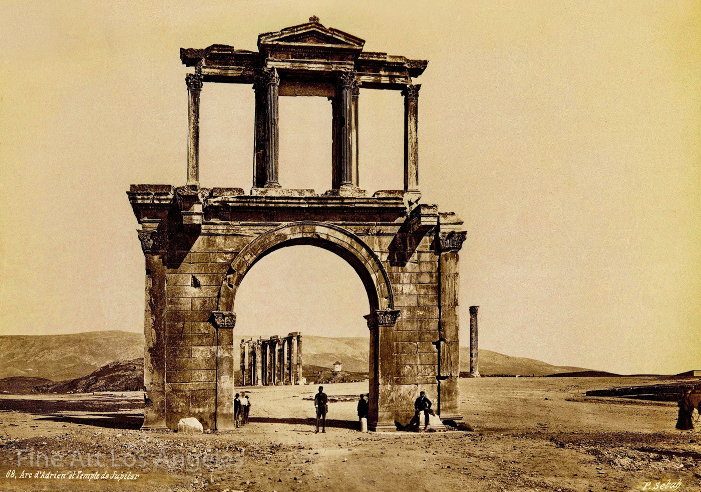 Pascal Sebah Photo arc D'adrien Et Temple De - Etsy
