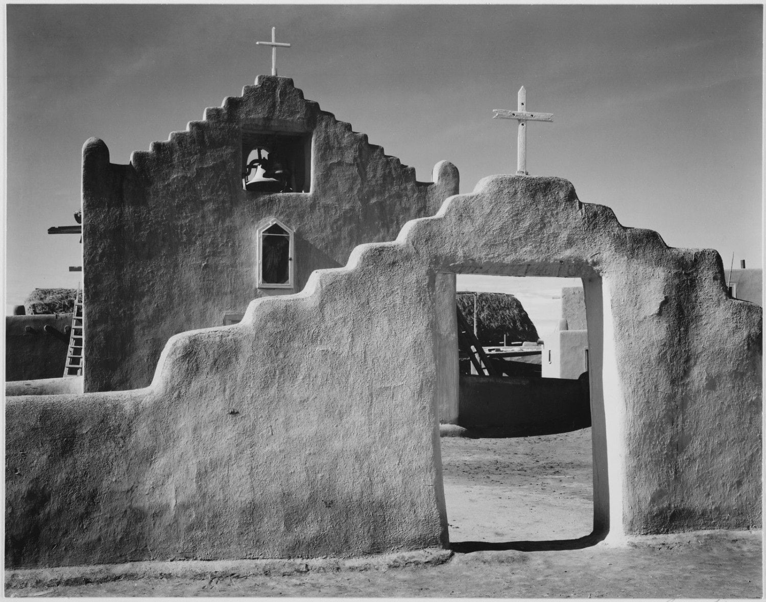 Ansel Adams Photo Church Taos Pueblo 1941 Etsy