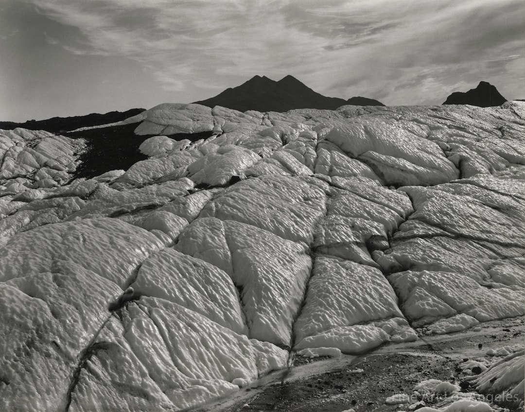 Cole Weston Photo "matanuska Glacier, Alaska" 1975, Stamped Vintage ...