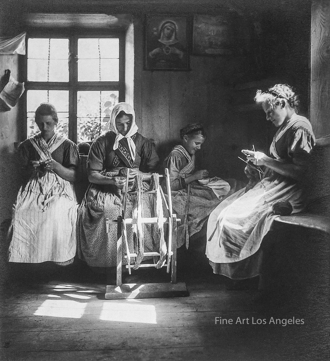 Rudolph Koppitz Photo, "fleissige Hande" Knitting Circle, 1930s - Etsy
