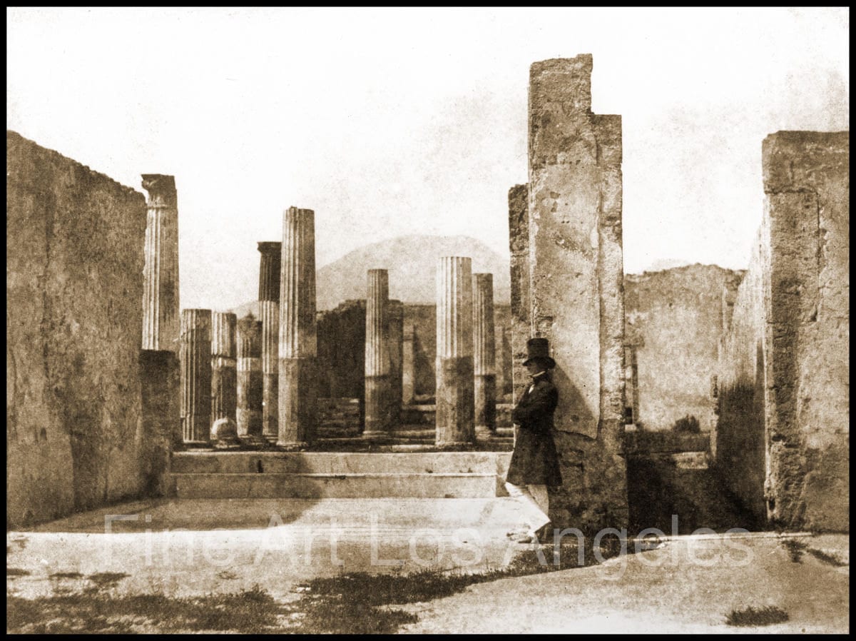 Calvert Jones Photo house of Sallust Vesuvius Behind | Etsy