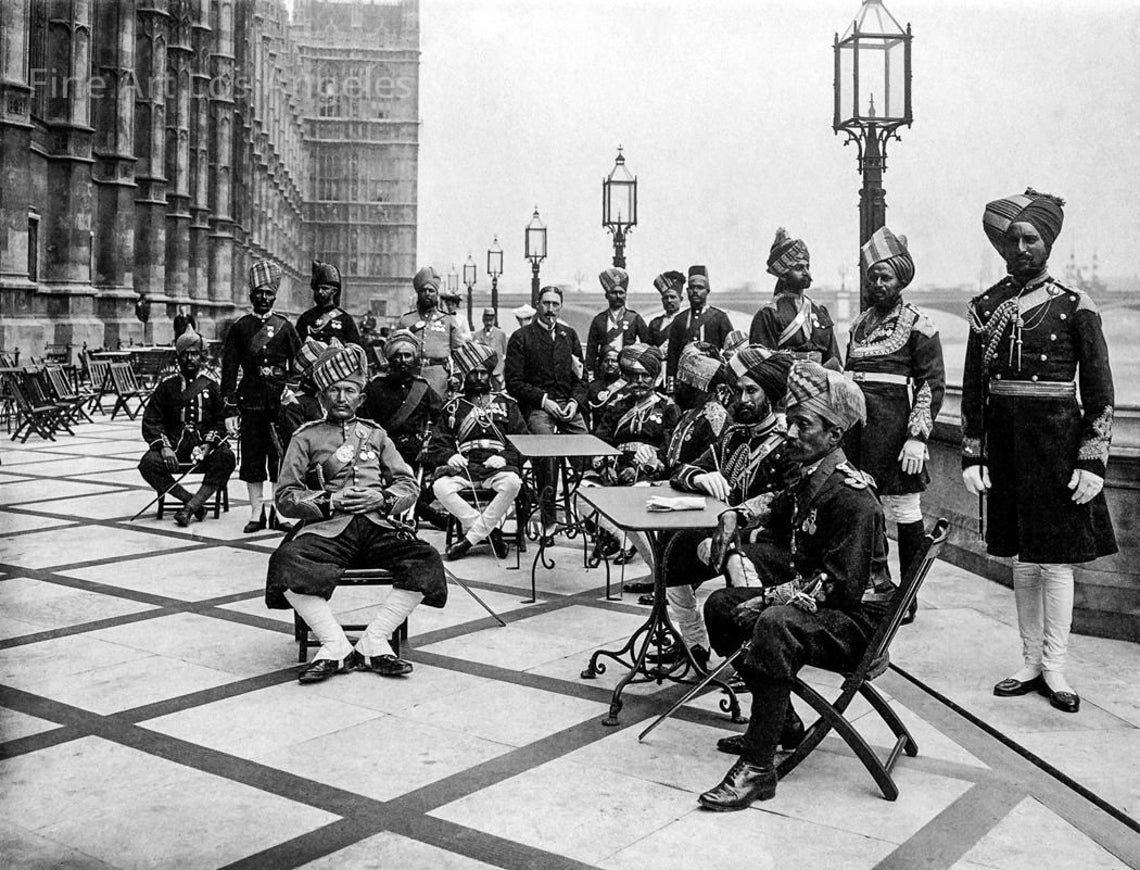 Sir Benjamin Stone Photo Indian Military Reps at Coronation | Etsy