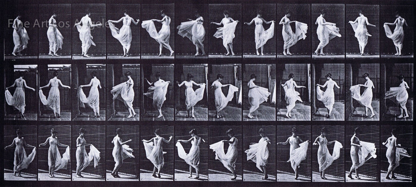 Eadweard Muybridge Photo Woman Spinning Motion Study 1880s - Etsy
