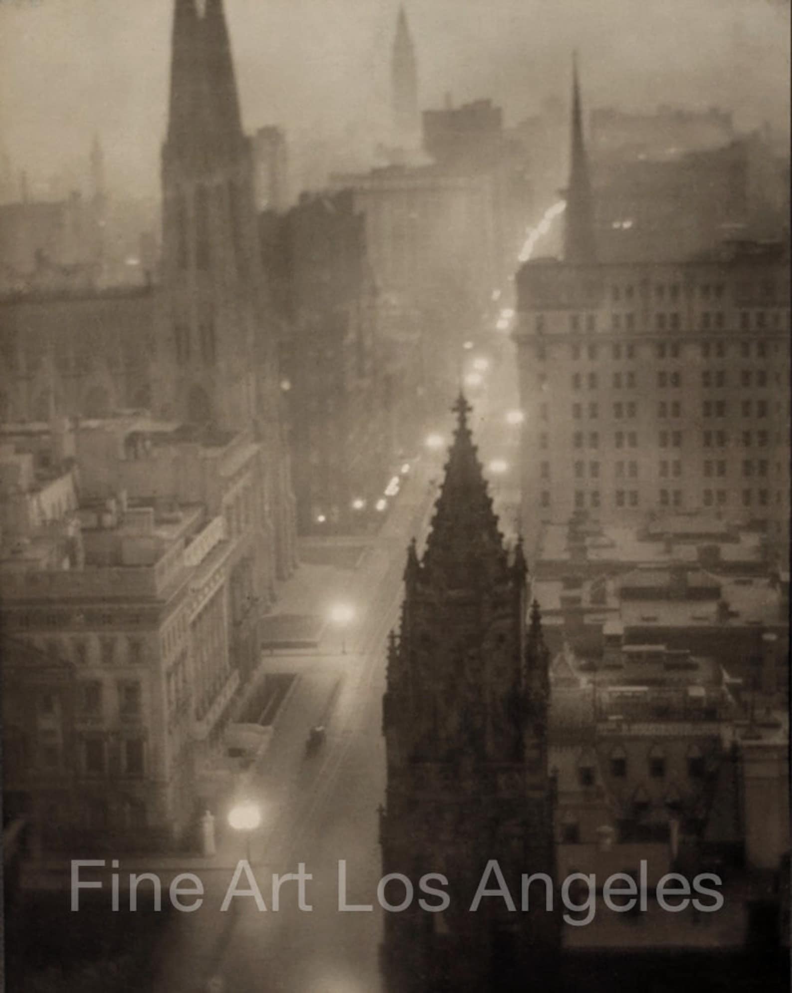 Alvin Langdon Coburn Photo, "fifth Avenue From the St. Regis" 1905 - Etsy