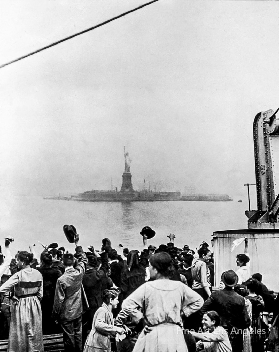 Early Photo of Statue of Liberty Welcoming Immigrants, New York - Etsy
