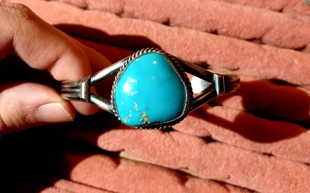 Native American Turquoise Cuff Bracelet - Etsy