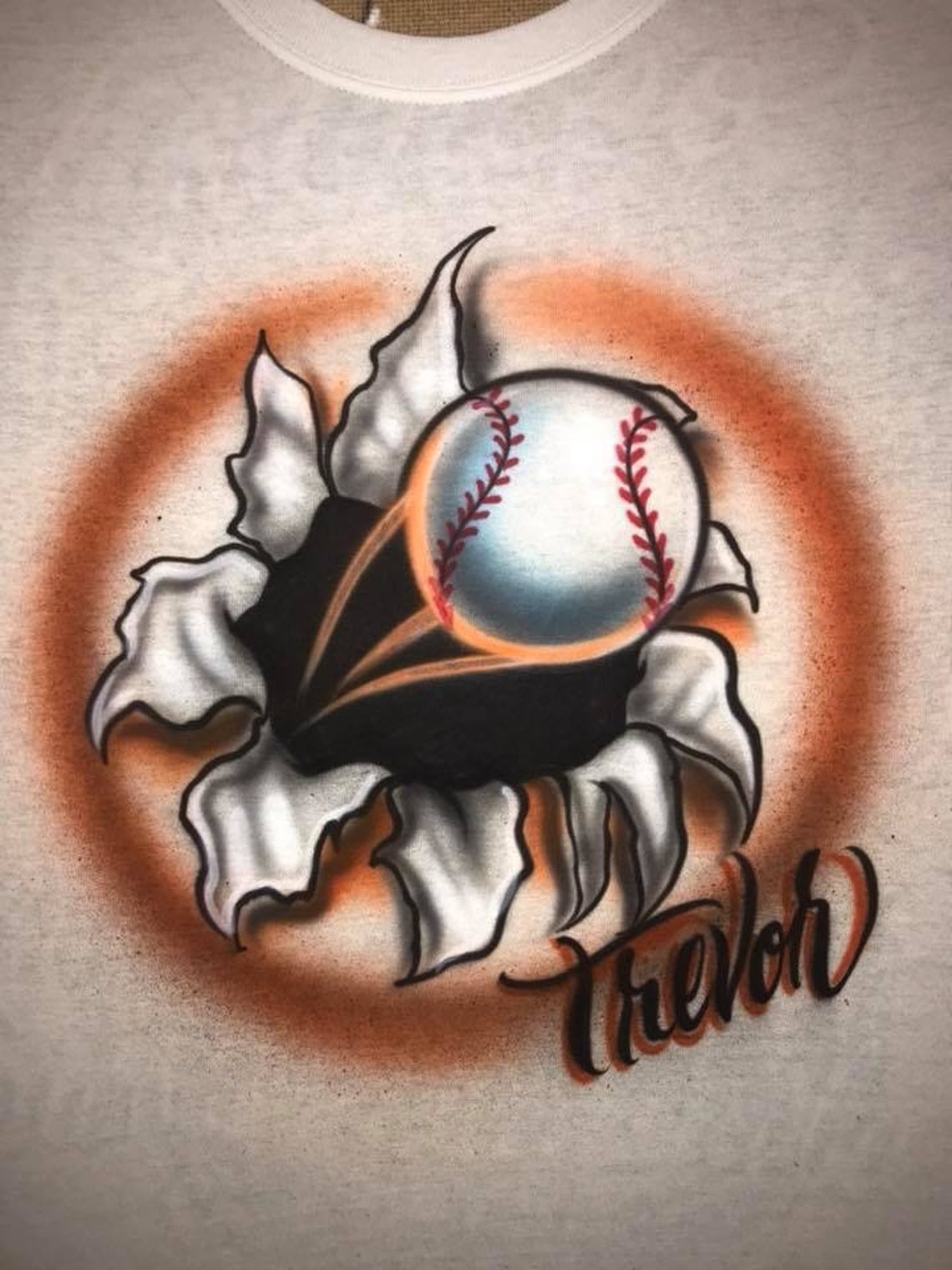 Airbrushed Baseball/softball Designone Sided Design - Etsy