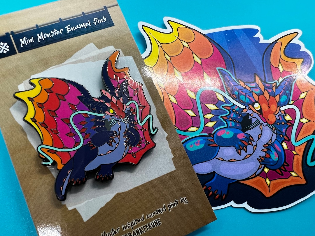 Namielle Hard Enamel Pin -- 1.5" Nickel Finish Monster Hunter Elder ...