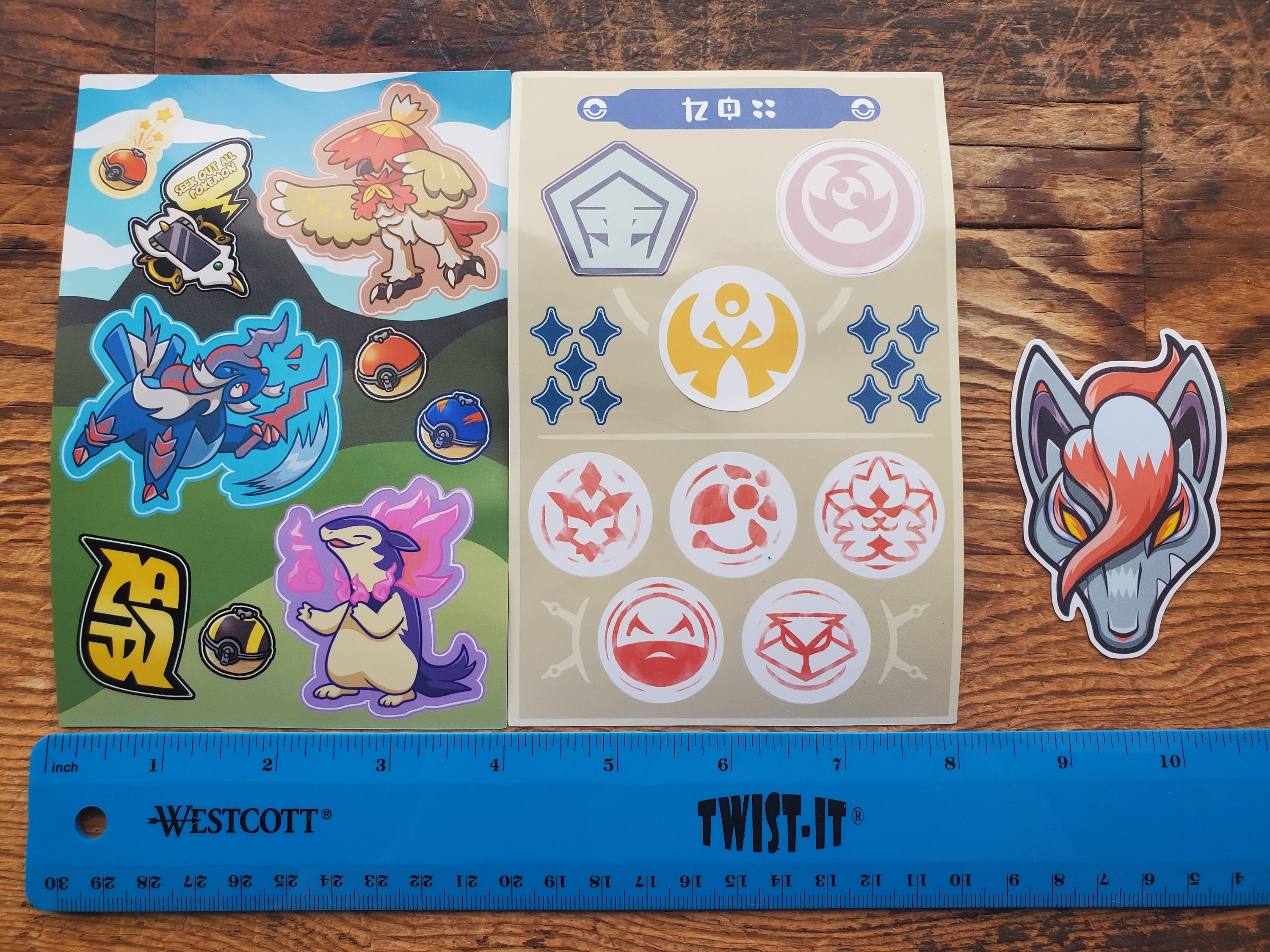 Hisui Adventures Sticker Sheets Pokemon Legends Arceus - Etsy