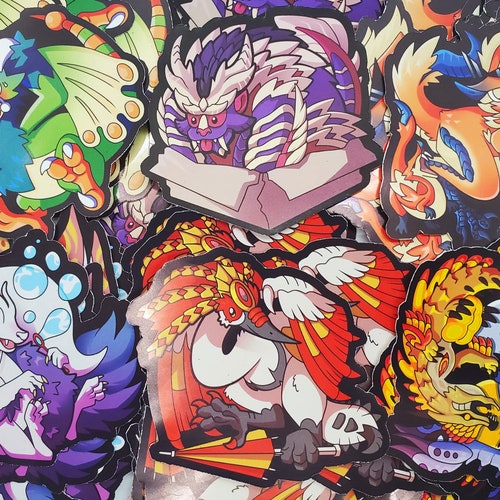 Monster Hunter Rise Stickers - Etsy