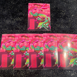 Dynamax Rayquaza | Pokemon Inspired 3.5" X 2.5" Glossy and Holographic ...