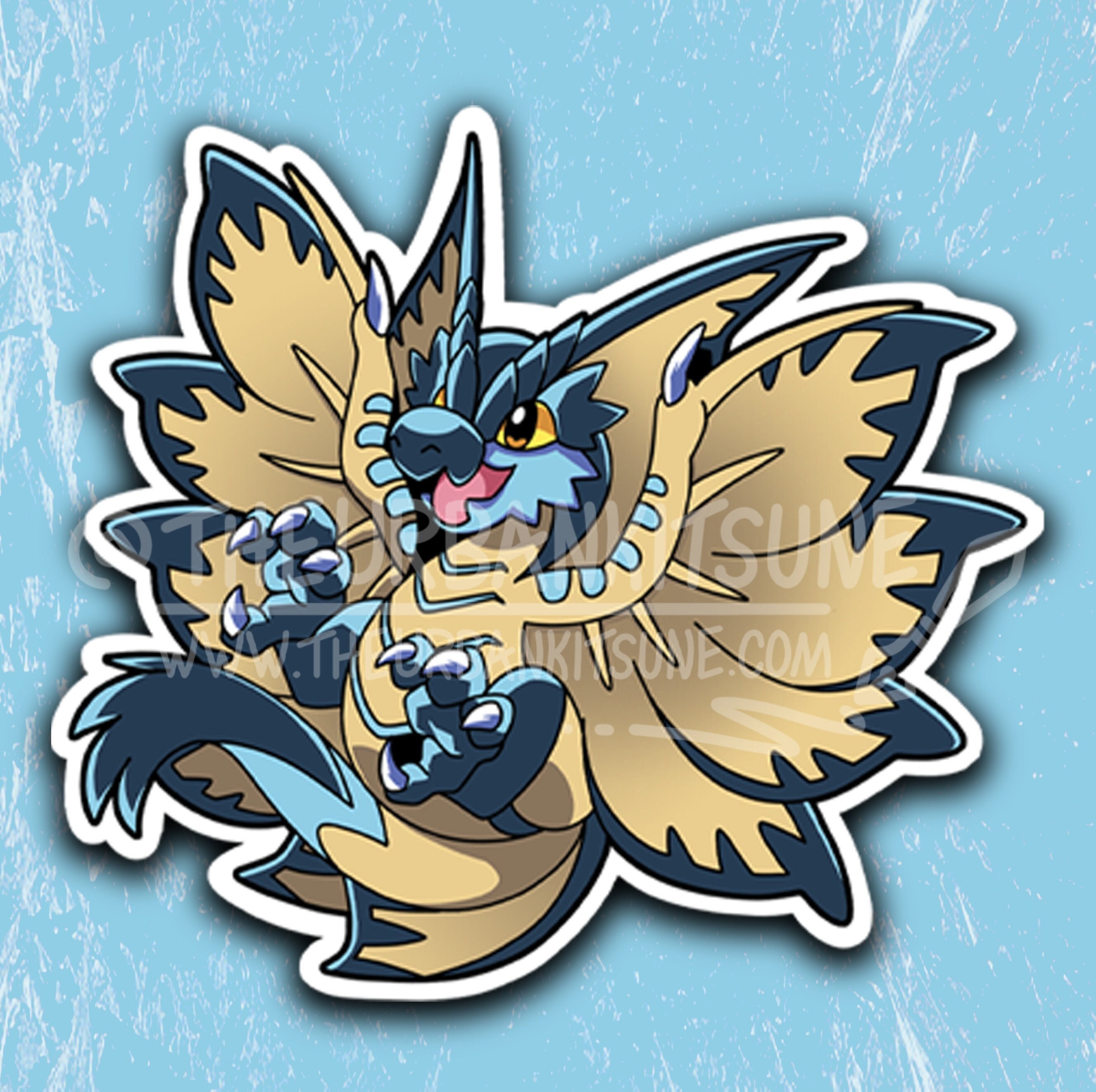 Legiana Monster Hunter Chibi 3" Glossy or Holographic Sticker - Etsy