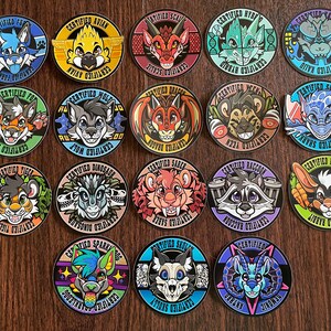 Certified Furry Stickers: 3" Fursona Species Themed Glossy Water ...